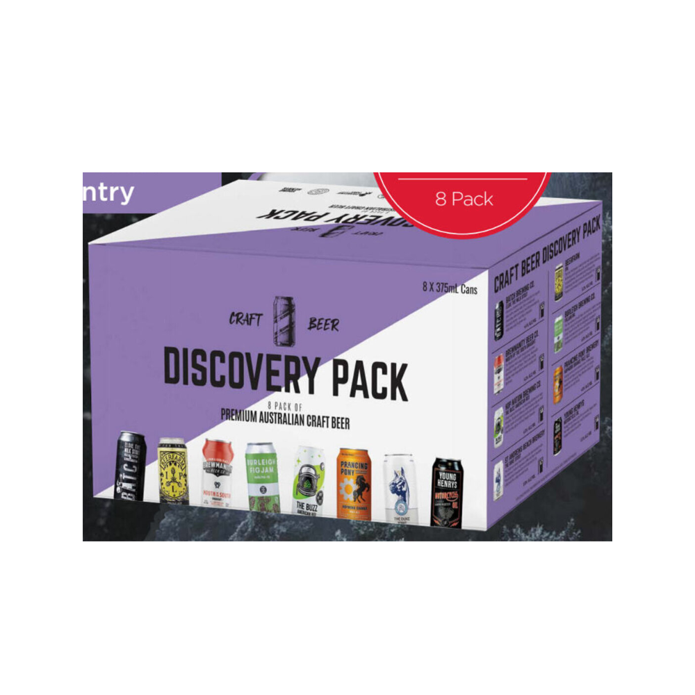 DISCOVERY PACK CRAFT 8PK375ML - Theka "The Boutique Liquor Store"